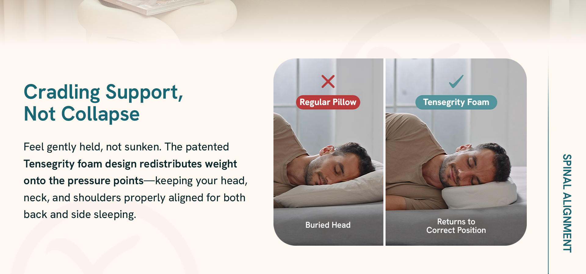 Kanuda USA | Mini Travel Pillow : Portable Contoured Pillow